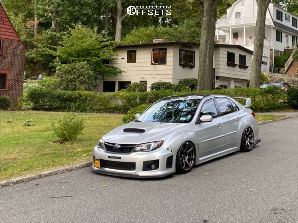 2011 Subaru WRX with 18x9 25 Cosmis Racing Mr7 and 225/35R18 Hankook S1 ...