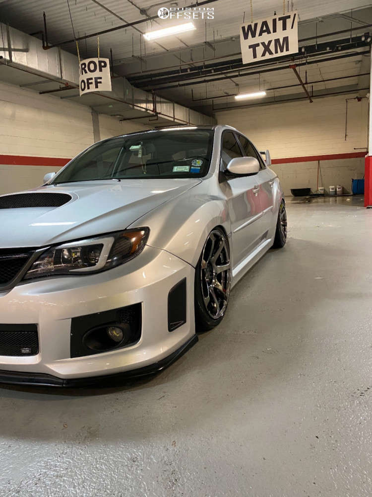 2011 Subaru WRX with 18x9 25 Cosmis Racing Mr7 and 225/35R18 Hankook S1 ...