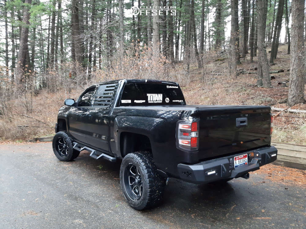 2017 Chevrolet Silverado 1500 with 20x12 -44 LRG 119 and 33/12.5R20 ...