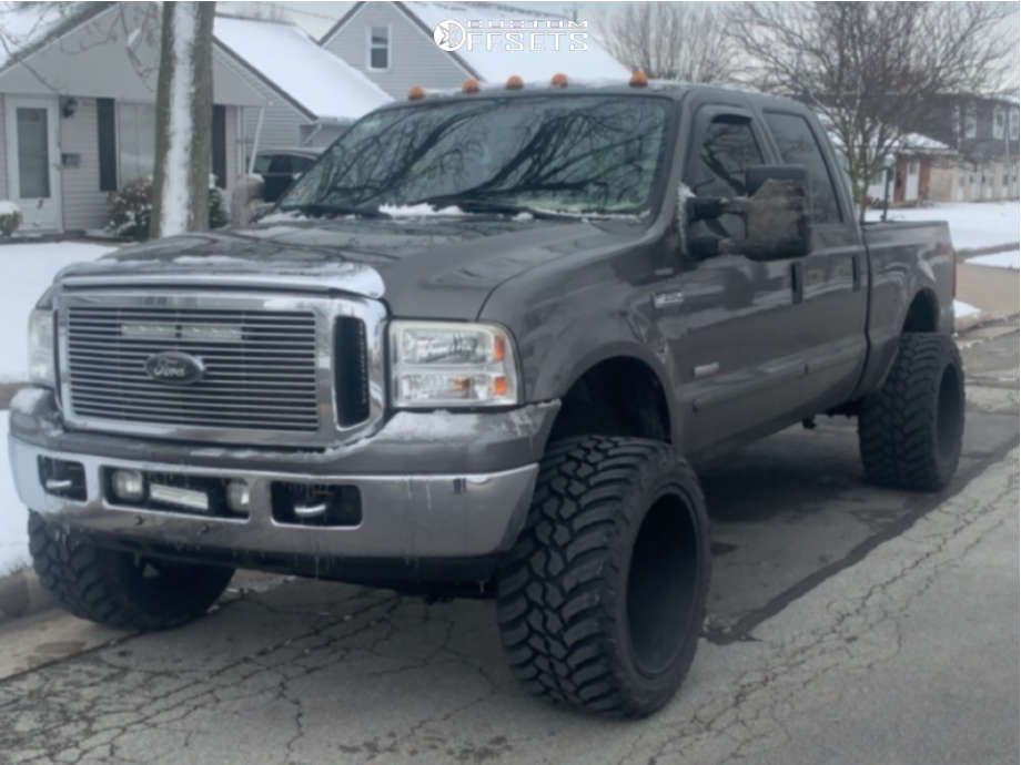 2006 Ford F-250 with 22x14 -76 Vision Spyder and 35/15.5R22 AMP Mud ...