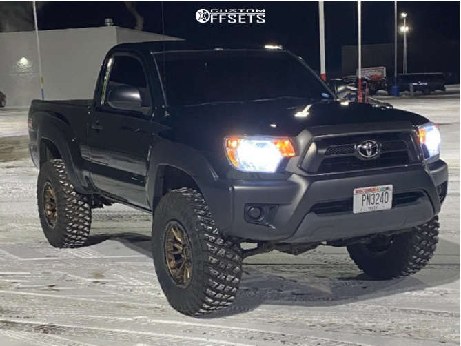 2012 Toyota Tacoma with 17x9 -12 Fuel Rebel and 305/70R17 Maxxis Razr ...