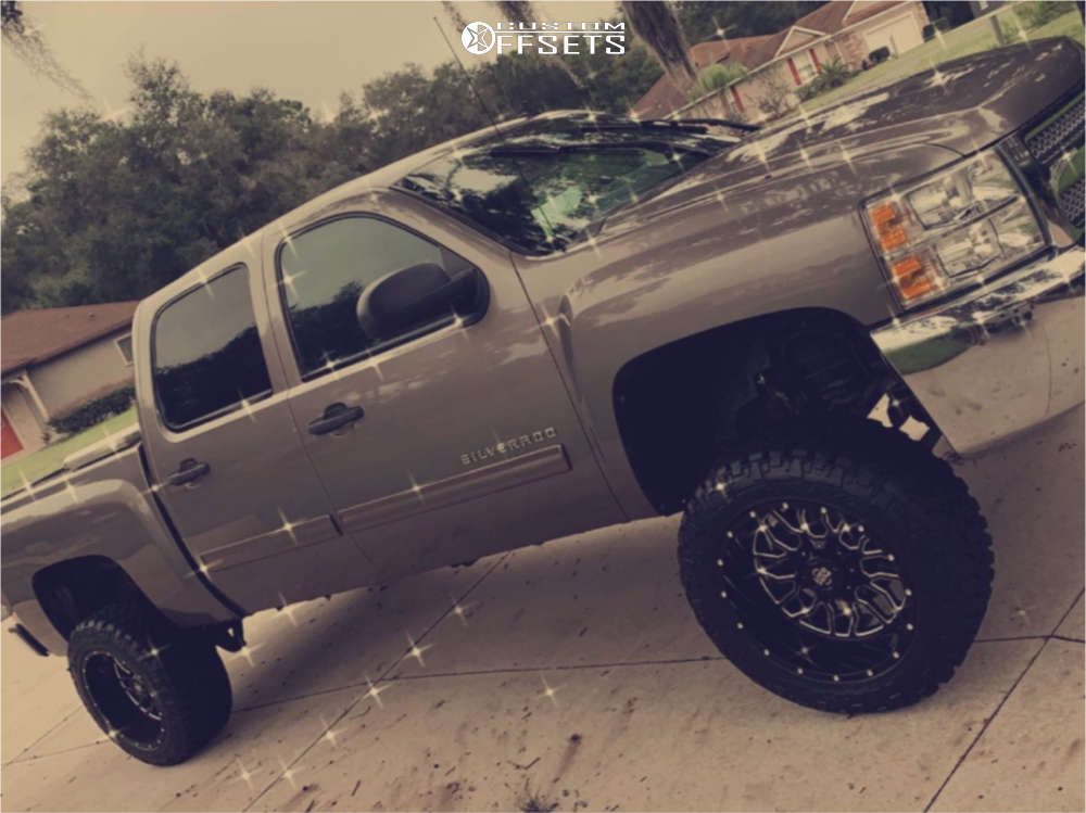2012 Chevrolet Silverado 1500 with 20x12 -44 Pure Grit Ambition and 33/ ...
