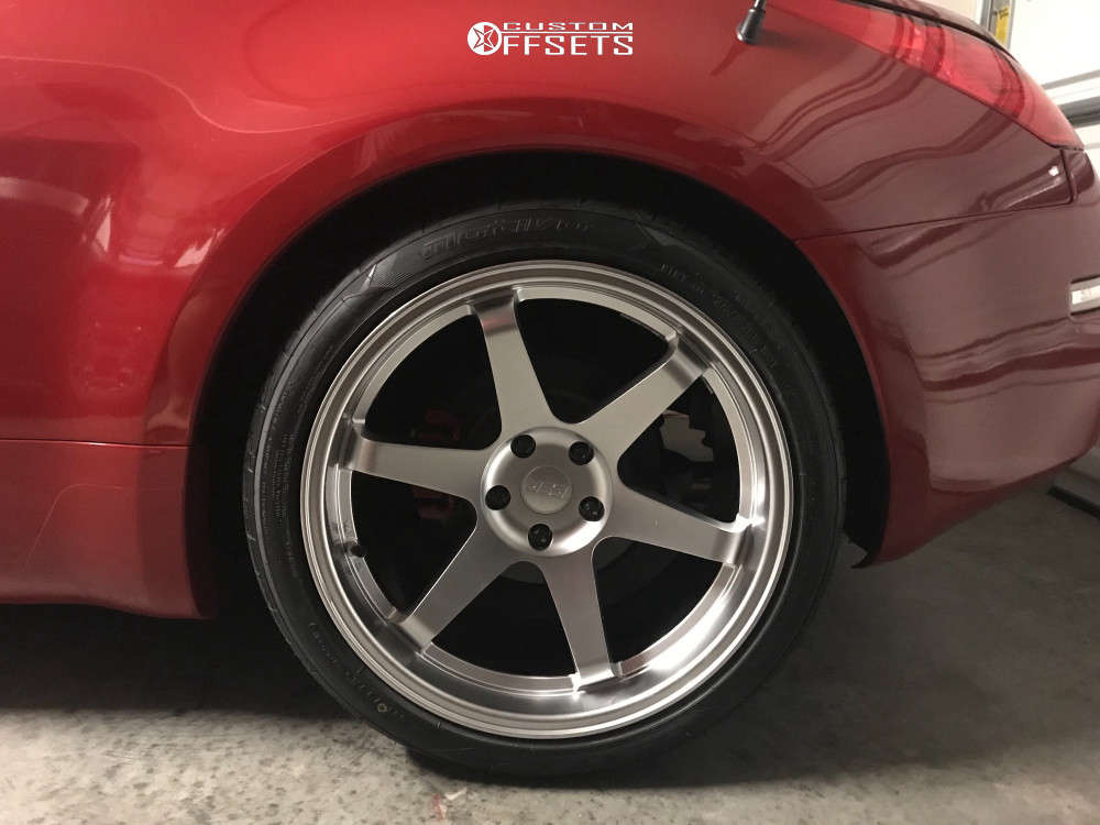 2004 Nissan 350Z with 19x9.5 22 ESR Sr07 and 245/35R19 Nitto Motivo and ...