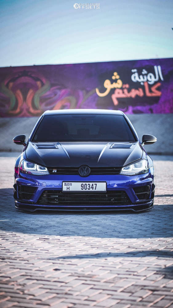 2016 Volkswagen Golf R with 19x8.5 45 Rotiform Six and 235/35R19 ...