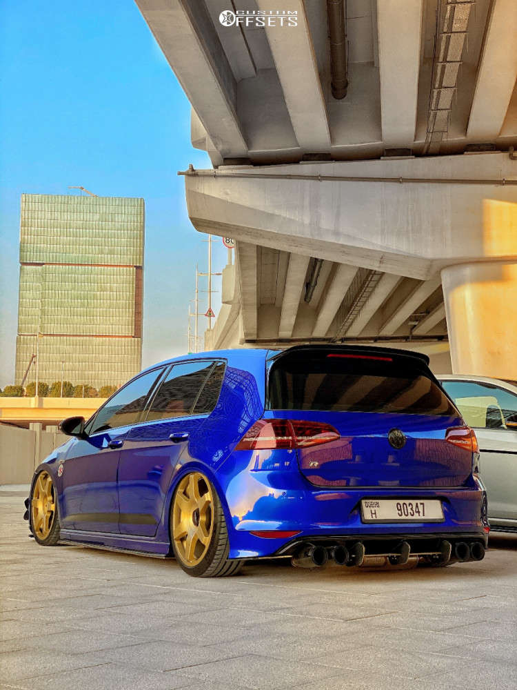 2016 Volkswagen Golf R with 19x8.5 45 Rotiform Six and 235/35R19 ...