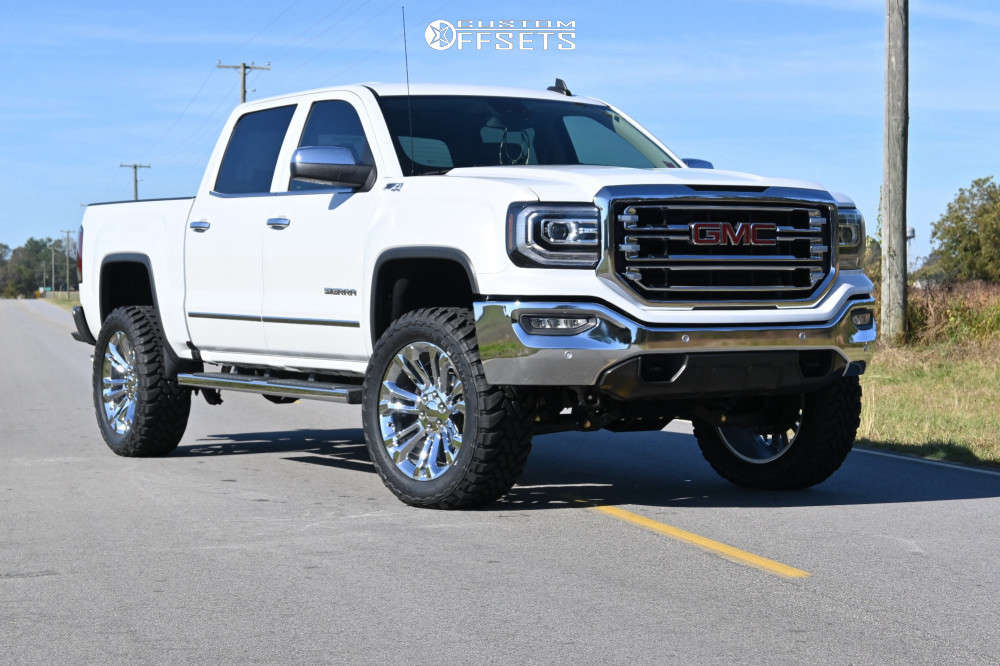 2018 GMC Sierra 1500 with 22x9 24 Factory Reproductions Fr55 and 35/12 ...