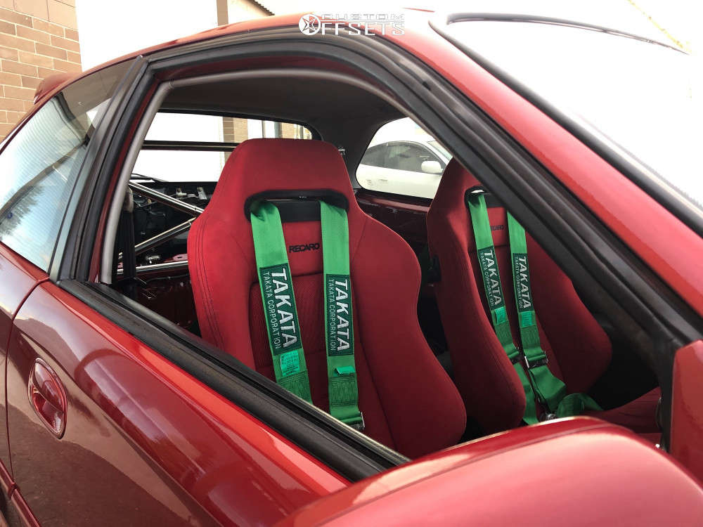 1998 Honda Civic with 15x8.5 17 Ruff R358 and 205/50R15 Continental ...