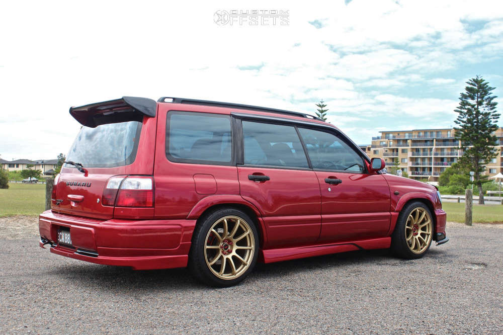 2001 Subaru Forester with 18x9 35 Rota Et35 G-Force and 235/40R18 ...