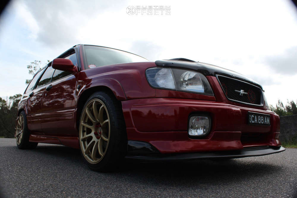 2001 Subaru Forester with 18x9 35 Rota Et35 G-Force and 235/40R18 ...