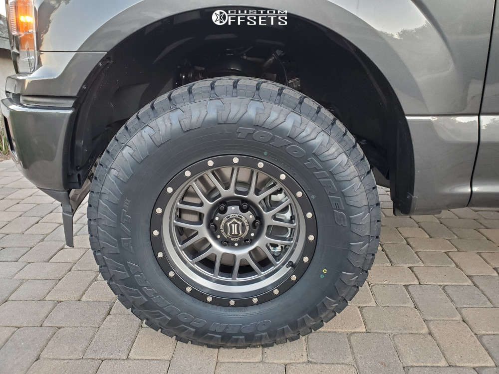 2020 Ford F-150 with 17x8.5 6 Icon Alloys Alpha and 285/75R17 Toyo ...