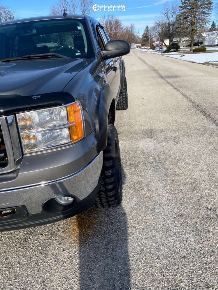 2009 GMC Sierra 1500 with 20x10 -25 Vision Rocker and 33/12.5R20 ...