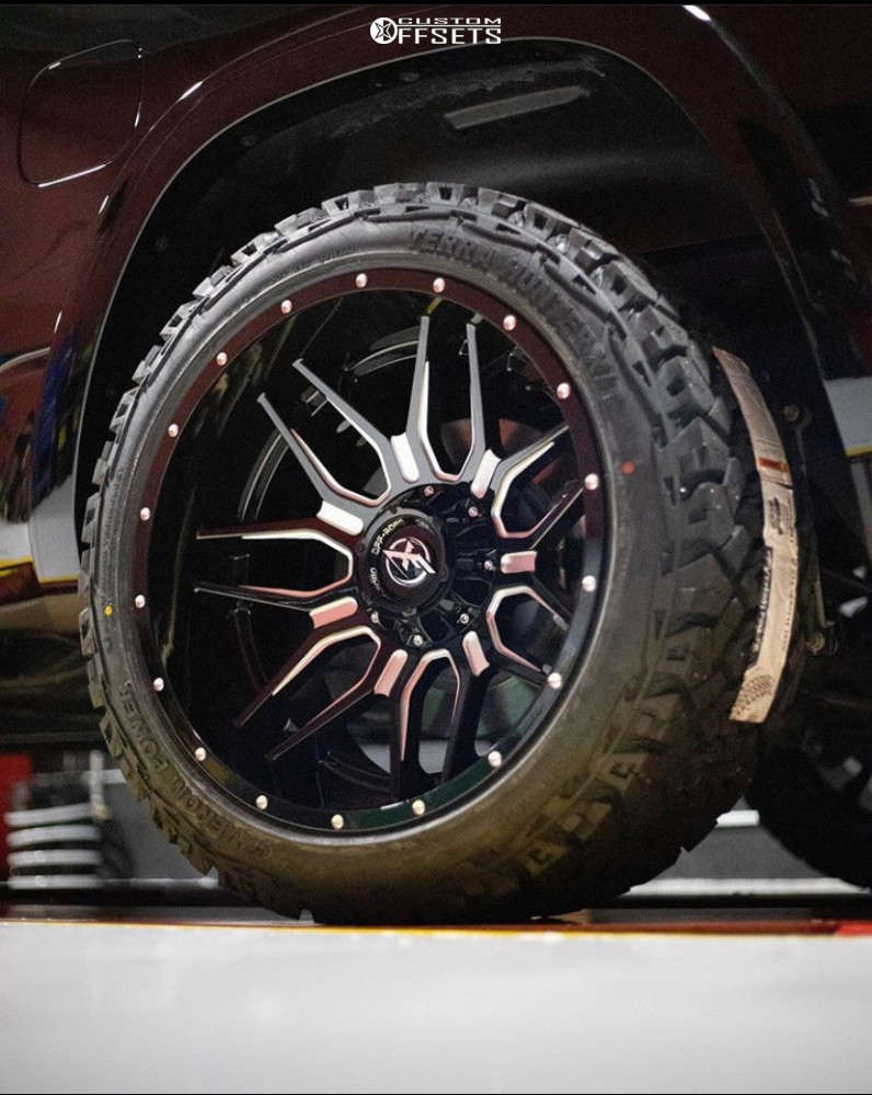 2020 Ram 1500 with 22x12 -44 XF Offroad Xf-222 and 33/12.5R22 Venom ...