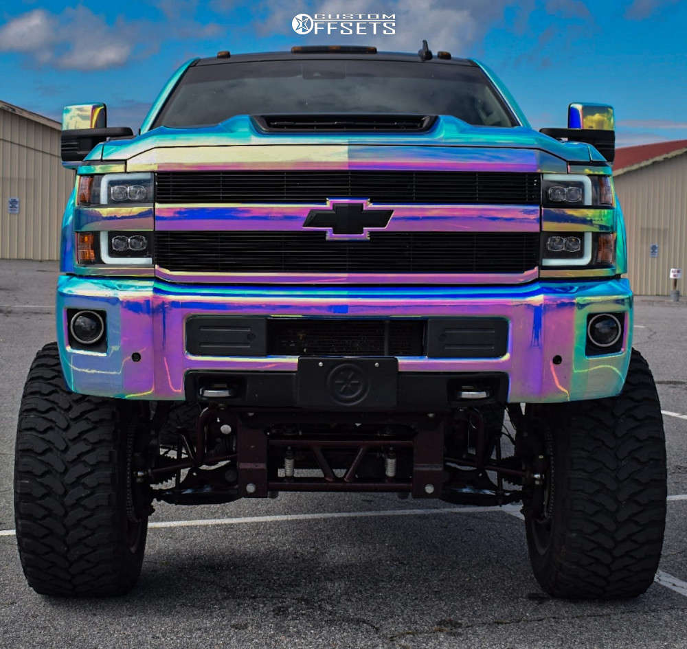 2015 Chevrolet Silverado 2500 HD with 24x14 -76 Hostile Stryker and 40/ ...