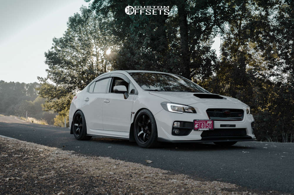 2017 Subaru WRX STI with 18x9.5 38 Gram Lights 57dr and 245/40R18 ...