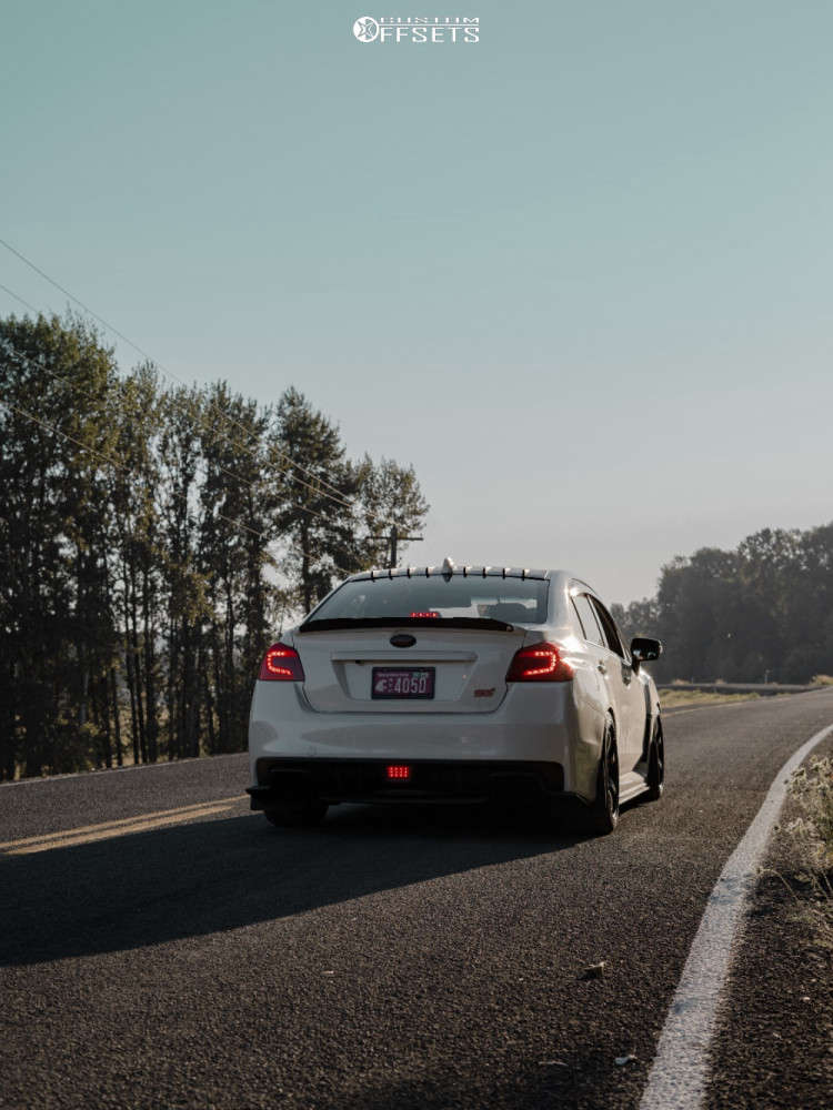 2017 Subaru WRX STI with 18x9.5 38 Gram Lights 57dr and 245/40R18 ...
