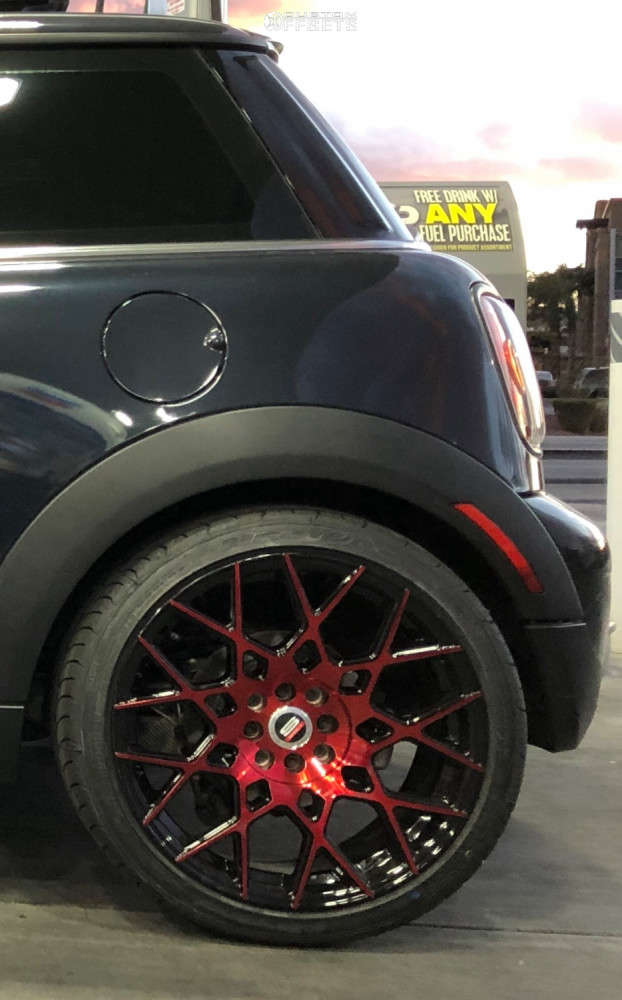 2009 Mini Cooper with 18x8 38 Spec-1 Sp-52 and 215/40R18 Nitto Neo Gen ...