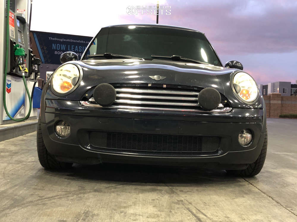 2009 Mini Cooper with 18x8 38 Spec-1 Sp-52 and 215/40R18 Nitto Neo Gen ...