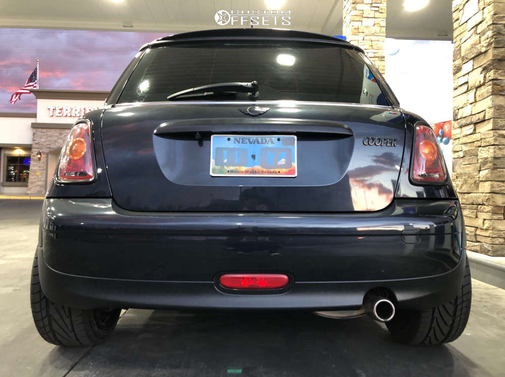 2009 Mini Cooper with 18x8 38 Spec-1 Sp-52 and 215/40R18 Nitto Neo Gen ...