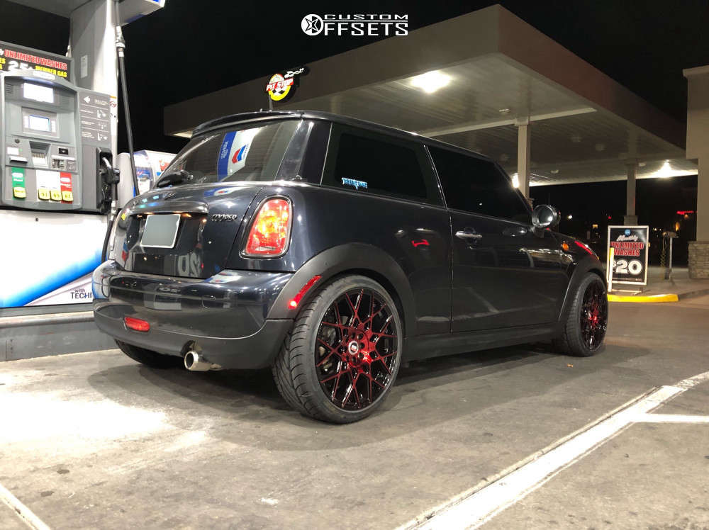 2009 Mini Cooper with 18x8 38 Spec-1 Sp-52 and 215/40R18 Nitto Neo Gen ...