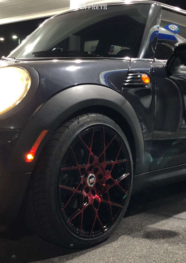 2009 Mini Cooper with 18x8 38 Spec-1 Sp-52 and 215/40R18 Nitto Neo Gen ...