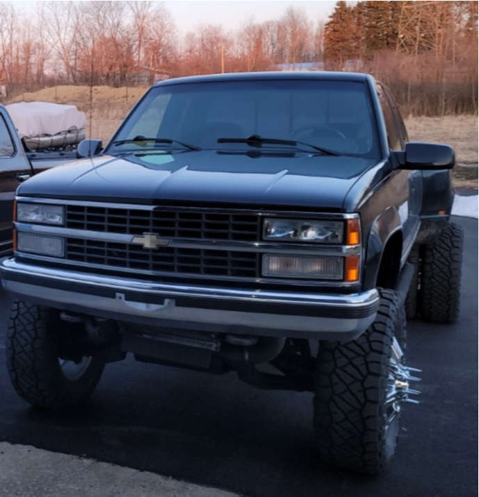 1993 Chevrolet K3500 with 20x8 160 Mayhem Monstir and 37/12.5R20 Nitto ...