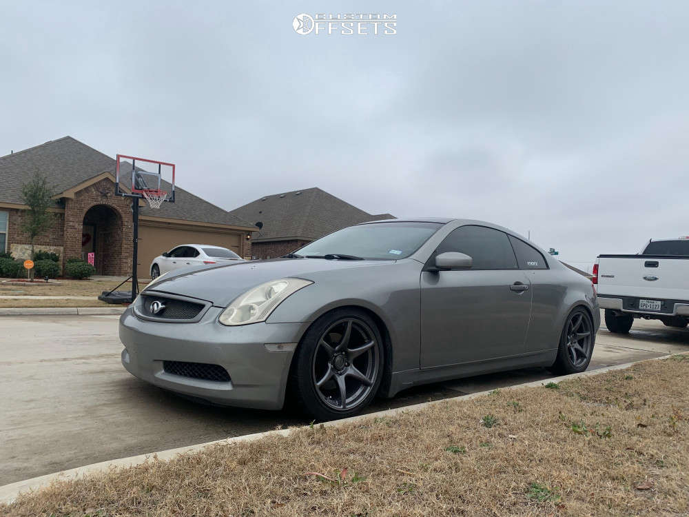 2006 INFINITI G35 with 18x9.5 12 Kansei Tandem and 245/40R18 Goodyear ...