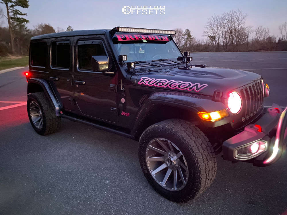 2020 Jeep Wrangler with 20x10 -18 Fuel Contra and 33/12.5R20 Toyo Tires ...