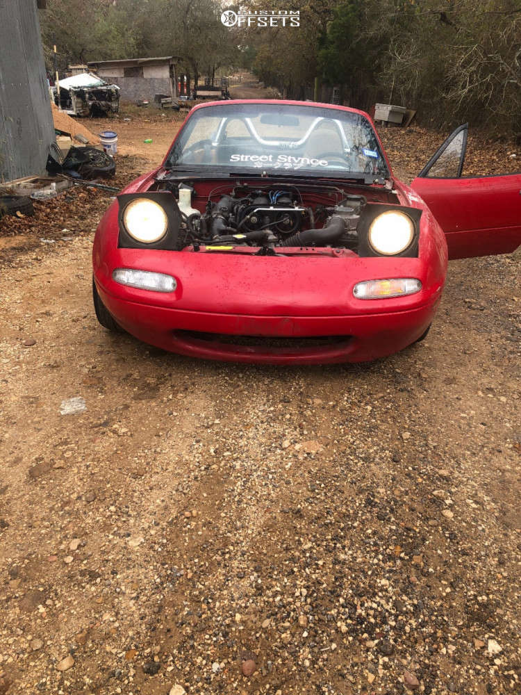 1990 Mazda MX-5 Miata with 17x8.5 20 ESM Esm-002r and 205/40R17 ...