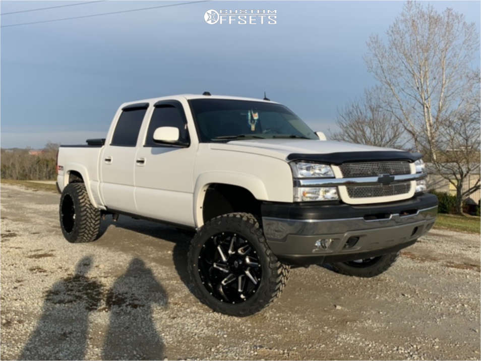 2005 Chevrolet Silverado 1500 with 22x12 -57 Vision Spyder and 35/12 ...
