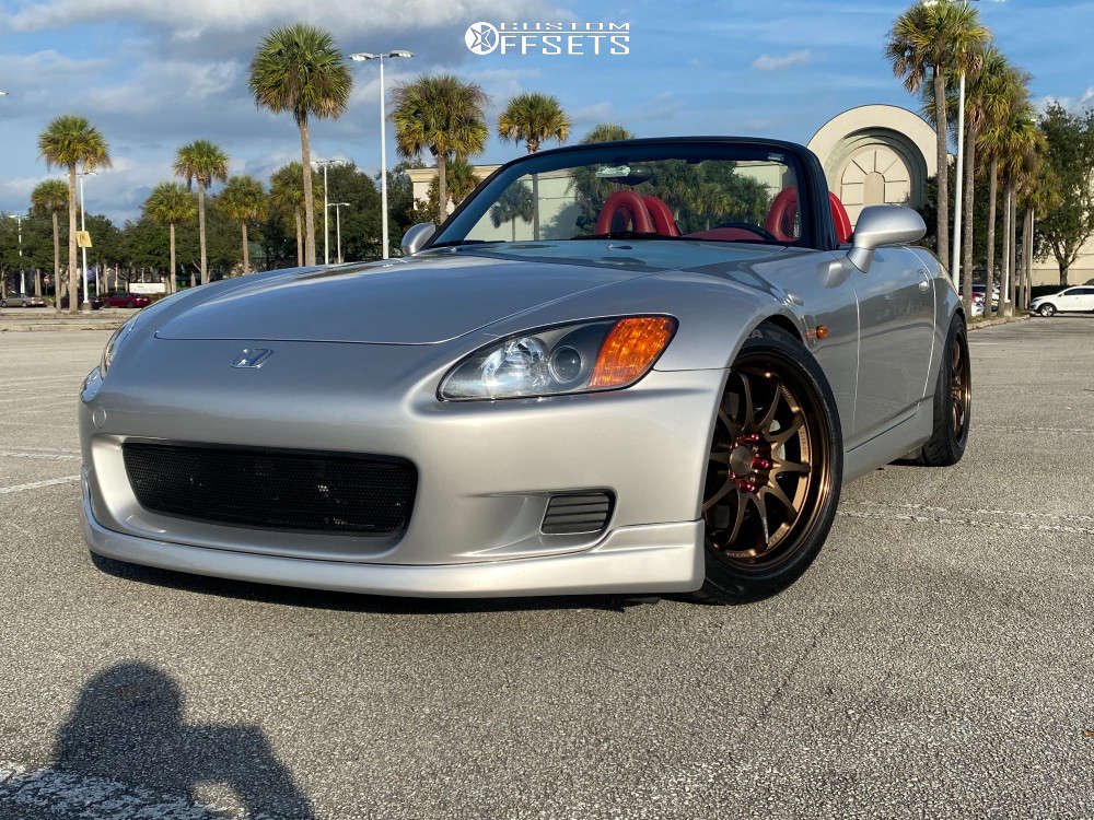2002 Honda S2000 with 17x9.5 47 Volk Ce28n and 245/40R17 Bridgestone ...