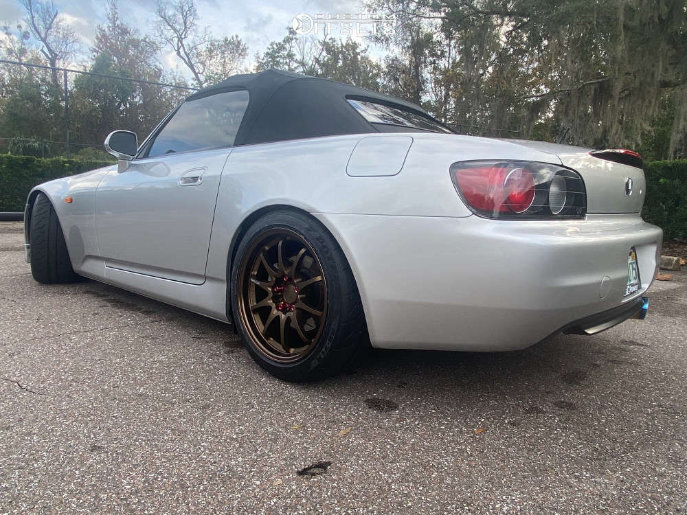 2002 Honda S2000 with 17x9.5 47 Volk Ce28n and 245/40R17 Bridgestone ...