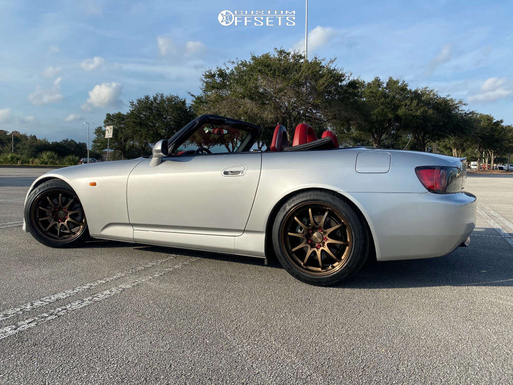 2002 Honda S2000 with 17x9.5 47 Volk Ce28n and 245/40R17 Bridgestone ...