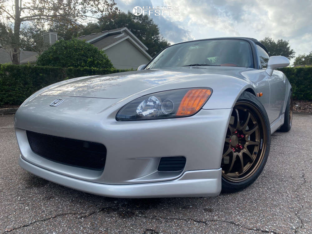 2002 Honda S2000 with 17x9.5 47 Volk Ce28n and 245/40R17 Bridgestone ...