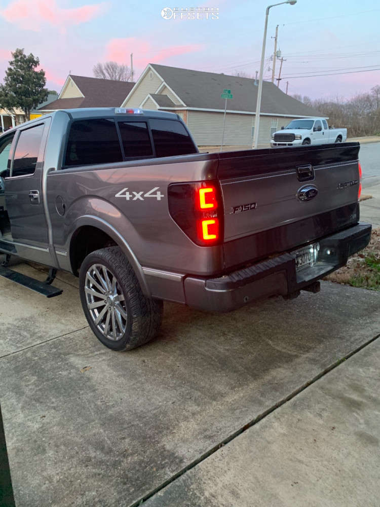 2010 Ford F-150 with 22x10 -19 Vision Rocker and 33/12.5R22 Venom Power ...