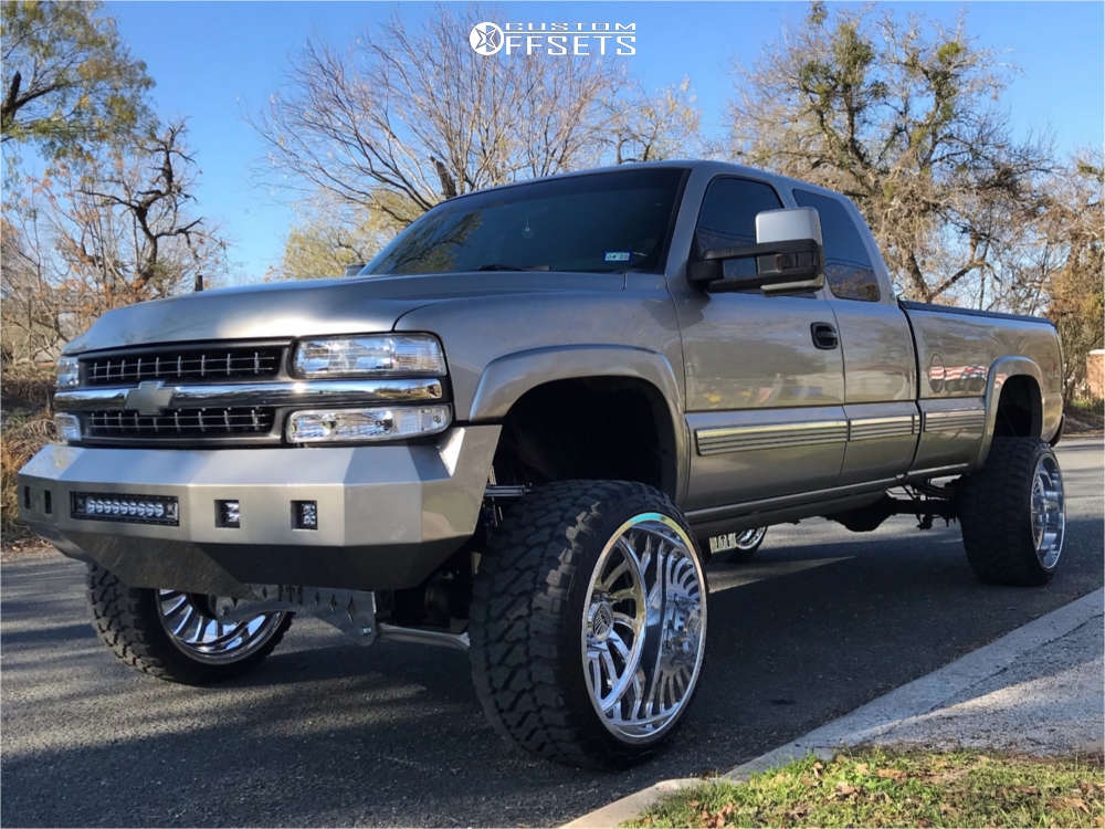 2000 Chevrolet Silverado 2500 with 24x14 -76 Specialty Forged Sf007 and ...