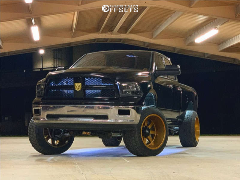 2009 Dodge Ram 1500 with 22x14 -76 Red Dirt Road Rd01 and 35/12.5R22 ...