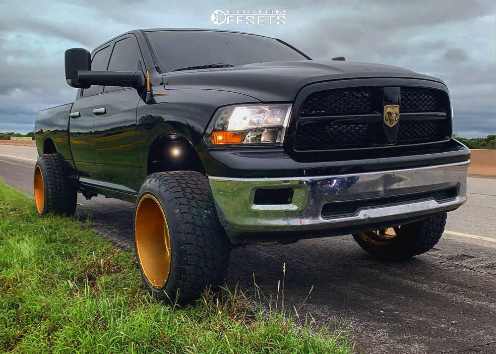 2009 Dodge Ram 1500 with 22x14 -76 Red Dirt Road Rd01 and 35/12.5R22 ...