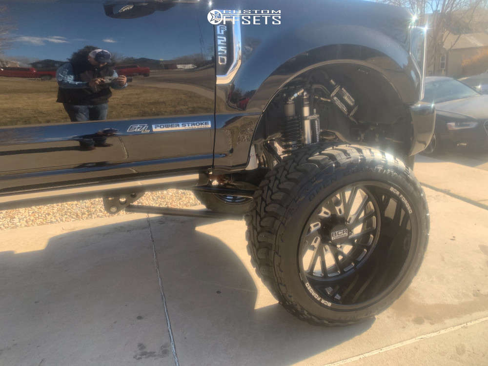 2019 Ford F-250 Super Duty with 26x16 -101 Bcr Wheels Guinness and 40/ ...