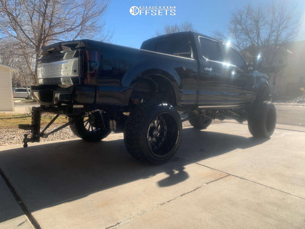 2019 Ford F-250 Super Duty with 26x16 -101 Bcr Wheels Guinness and 40/ ...