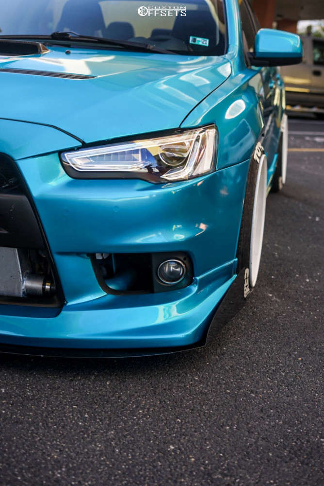 2008 Mitsubishi Lancer with 18x10 20 Cosmis Racing Xt-005r and 225 ...
