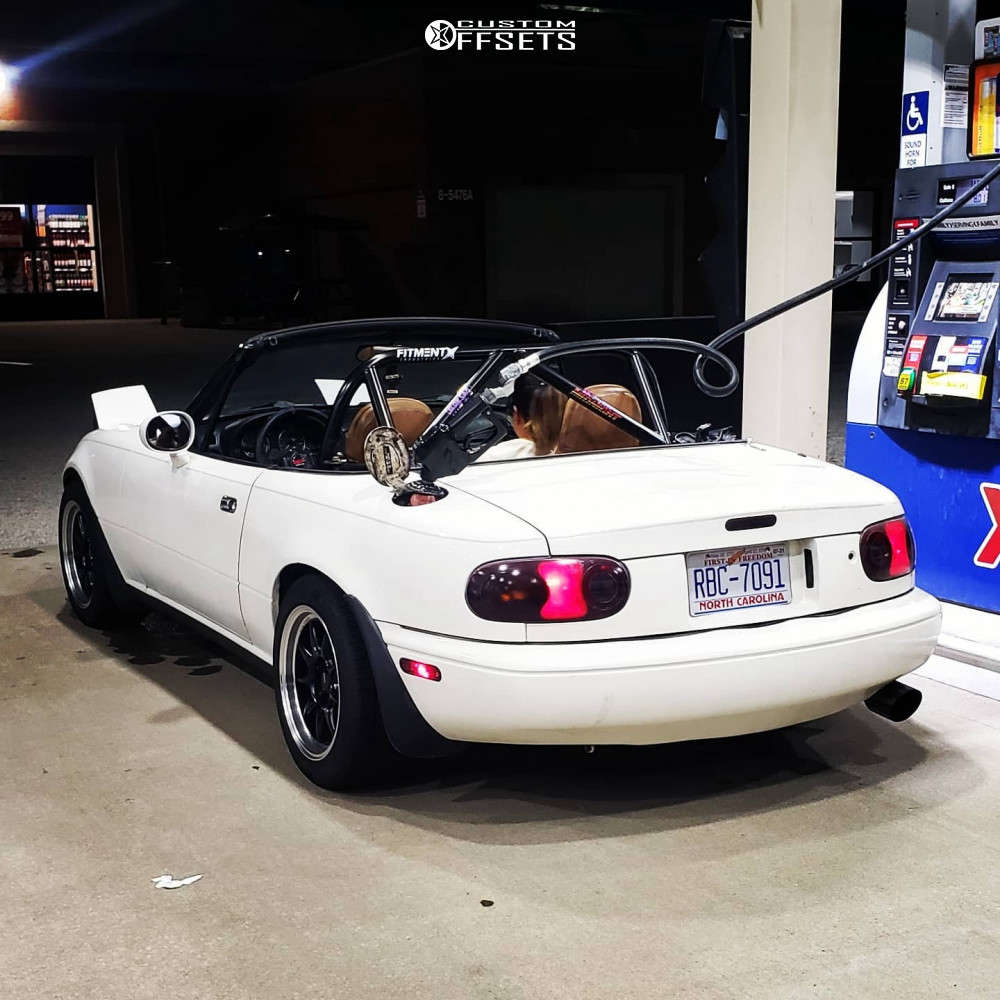 1995 Mazda Miata with 15x8 25 Konig Countergram and 205/50R15 Hankook ...