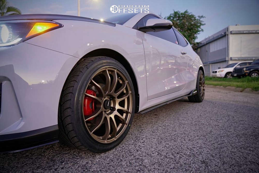 2020 Hyundai Veloster with 18x8 35 AVID1 AV20 and 225/40R18 Nitto Neo ...