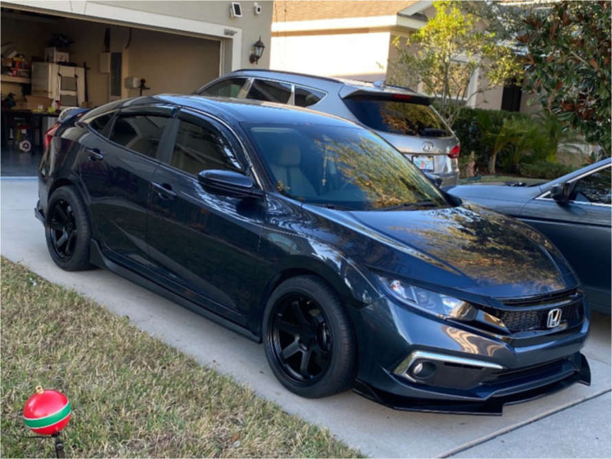 Black Civic Sedan With Rims