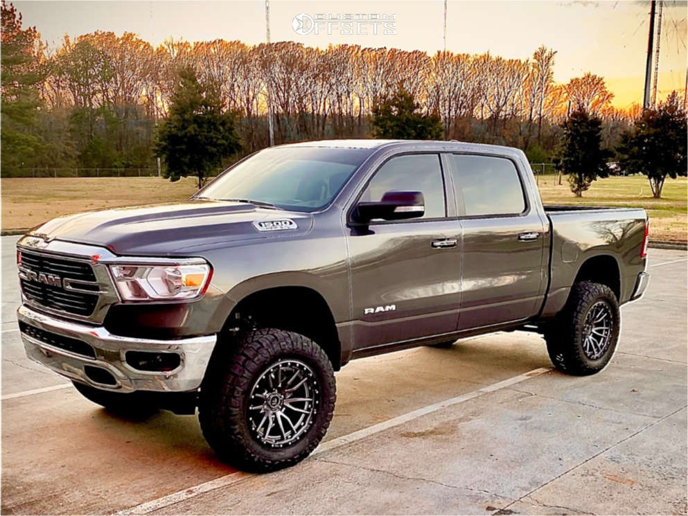 2020 Ram 1500 with 20x10 -18 Fuel Rebel and 35/12.5R20 Nitto Ridge ...