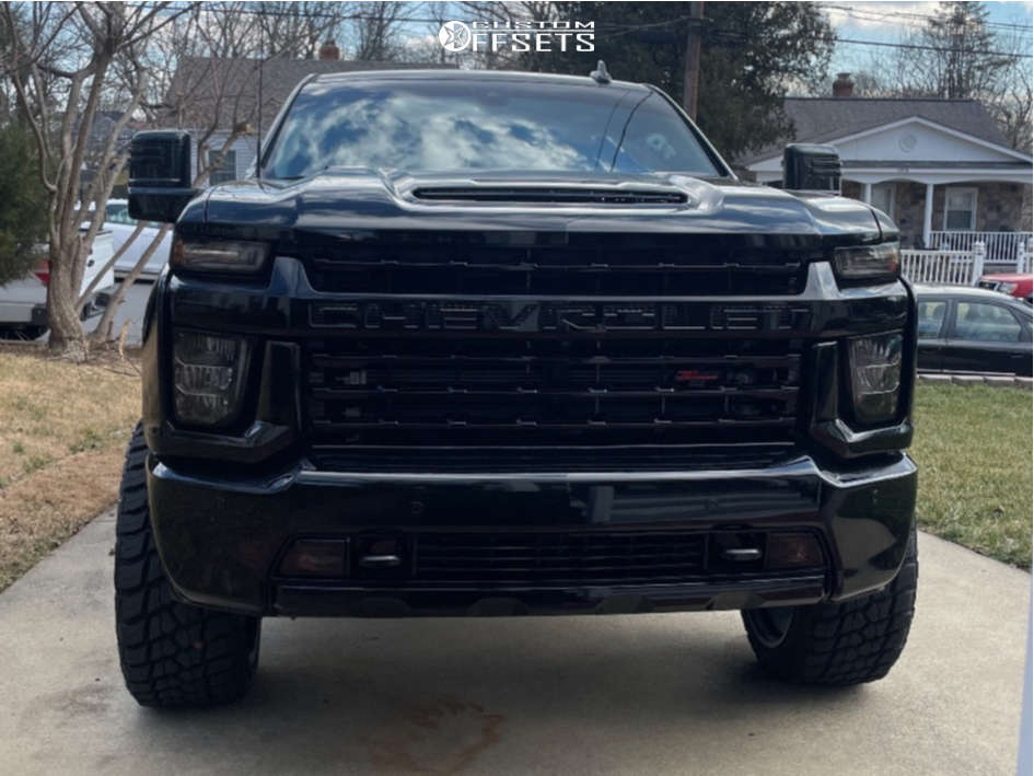 2020 Chevrolet Silverado 2500 HD with 24x12 -44 TIS 544BM and 35/12 ...