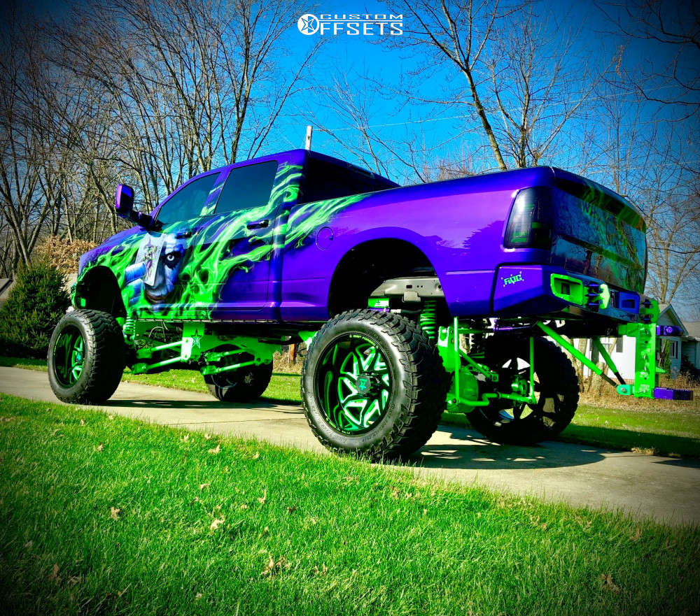 2017 Ram 2500 with 24x14 -76 RBP Forged Ballistic and 40/15.5R24 AMP Terrain Attack At A and ...