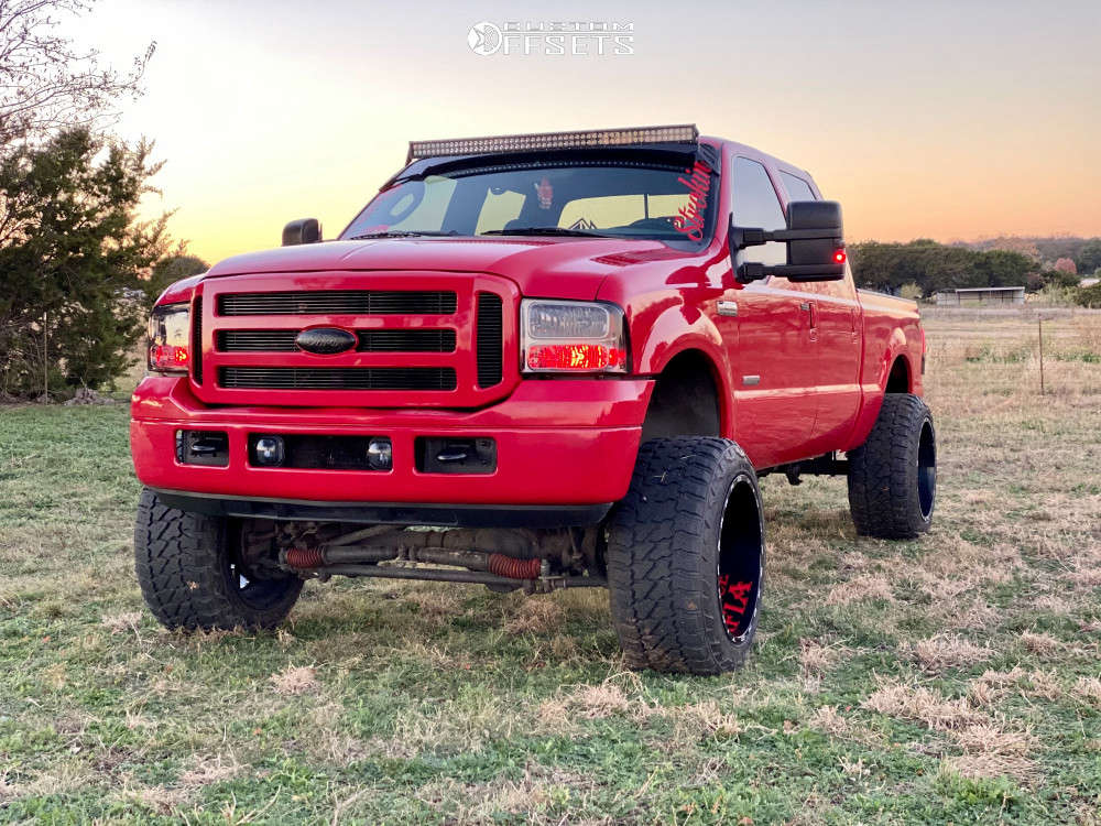 2005 Ford F-250 Super Duty with 22x14 -76 TIS 544BM and 35/13.5R22 Fury ...