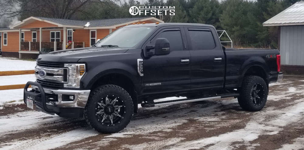 2019 Ford F-250 Super Duty with 20x10 -25 BMF Roulette and 275/65R20 ...