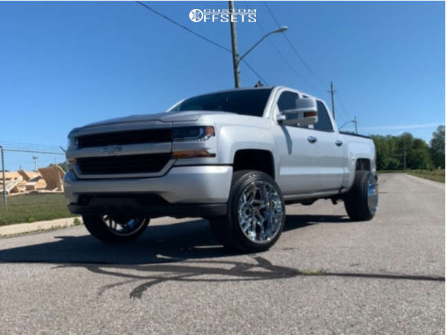 2018 Chevrolet Silverado 1500 with 22x14 -76 Vision Spyder and 305/45R22 Sailun Atrezzo Svr Lx ...