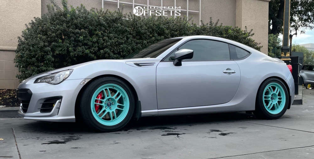 2020 Subaru BRZ with 17x8 35 Enkei Rpf1 and 235/45R17 Toyo Tires Proxes R1r and Lowering Springs ...